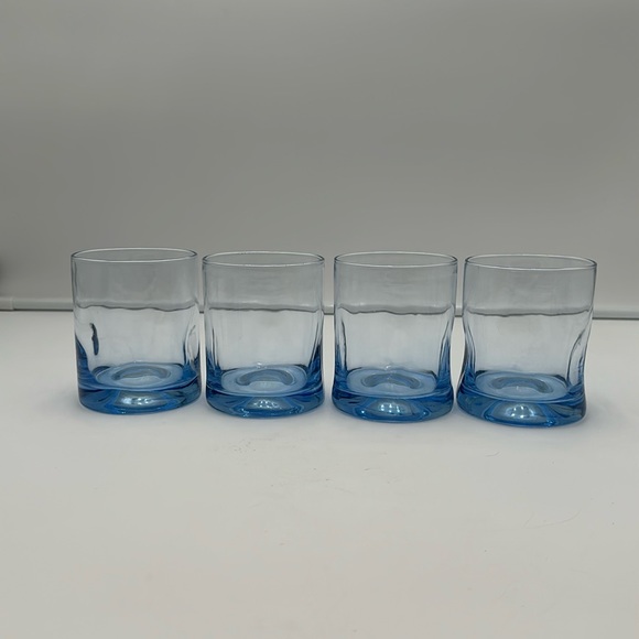 Source Unknown | Dining | Pinched Dimpled Tumblers Drinking Glass Ice ...